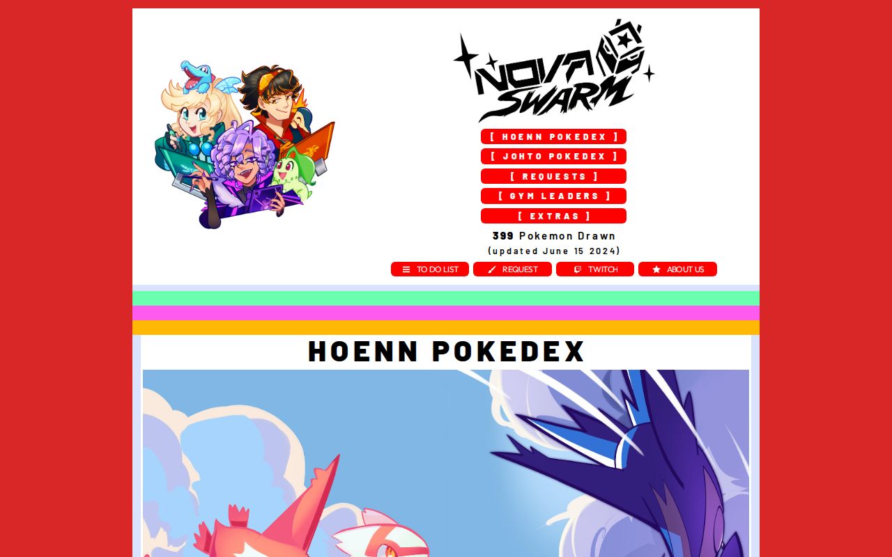 Nova SWARM Pokedex